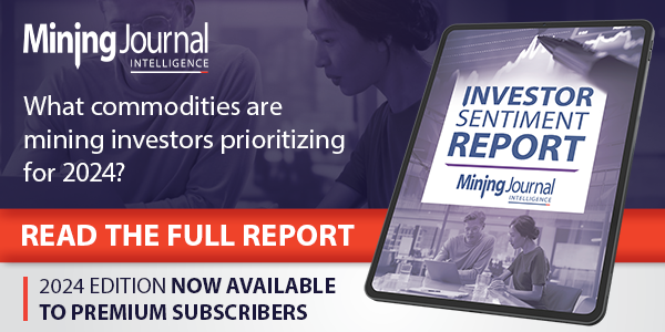 Mining Journal Intelligence Investor Sentiment Report 2024